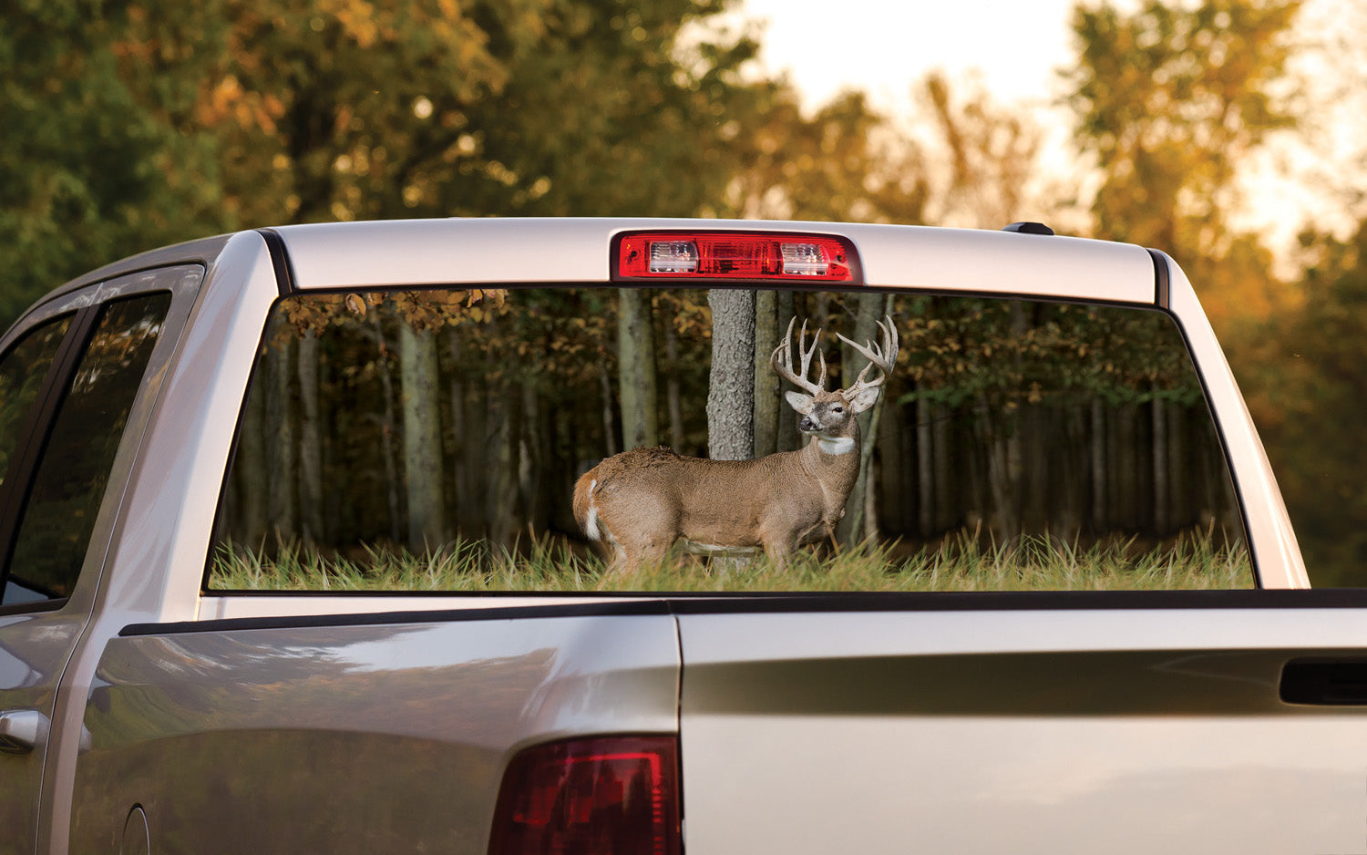 2" Whitetail Window Graphic - Mossy Oak Window Truck or SUV Decal ...